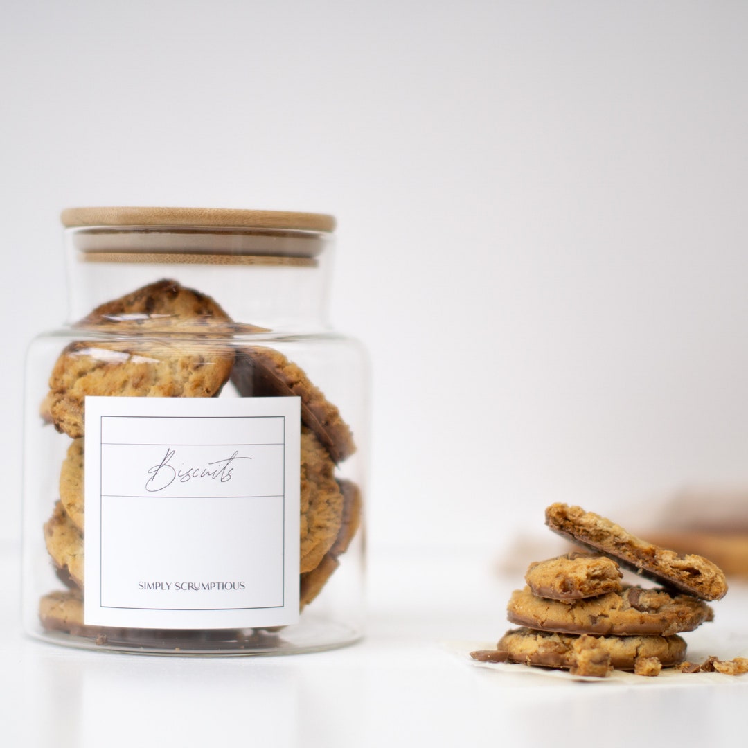 Large Biscuit Jar 3.2L Cookie Jar, Biscuit Jar Luxury Personalised ...