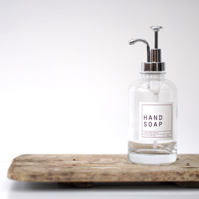 Black Hand Soap Bottle - Etsy