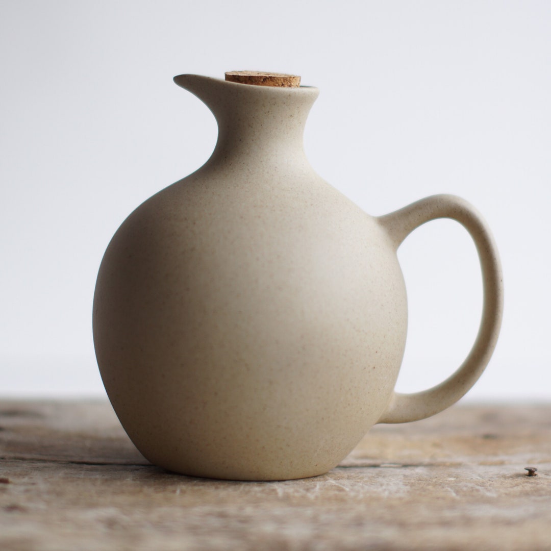 Ceramic Jug With Cork Lid, Milk Pourer, Oil Pourer, Ceramic Oil Jug ...