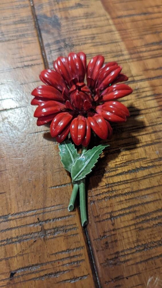 Vintage red enamel - Gem