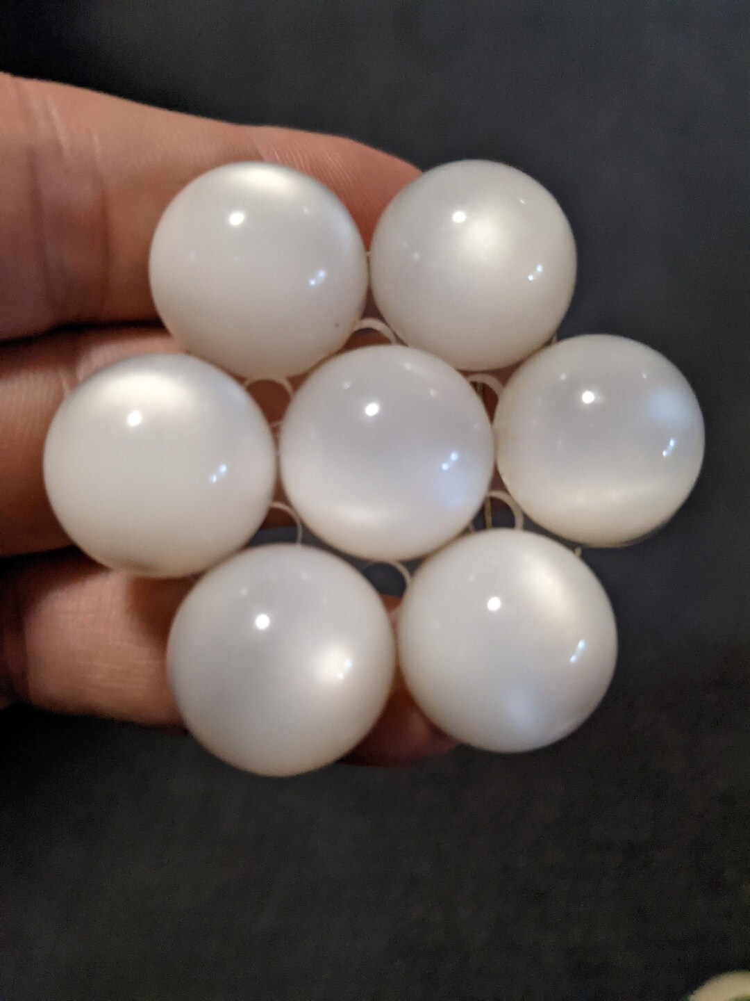 CLEARANCE: Vintage 1940s Lucite Moonstone Demi Parure - Etsy UK