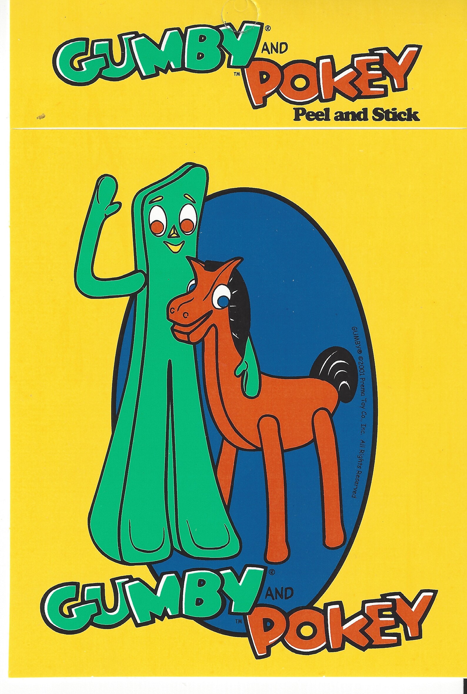 10 Count Lot Gumby & Pokey Stickers 4 X 6 - Etsy