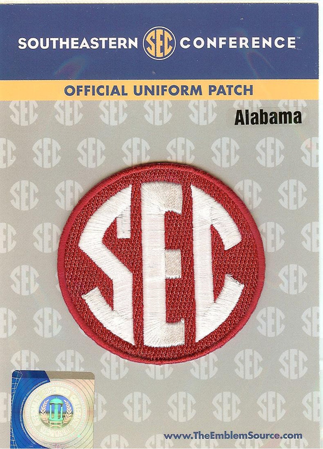 Alabama SEC Conference Patch 2 1/2" Round Official NCAA Logo Iron or ...