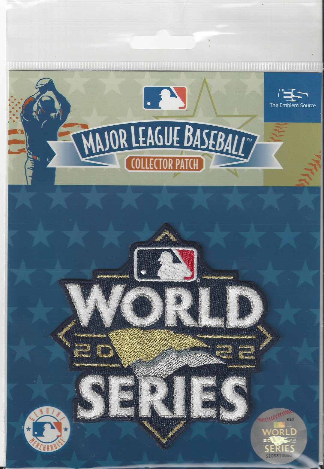 2022 MLB World Series Official Jersey Sleeve Patch in Pkg 4" X 4 ...