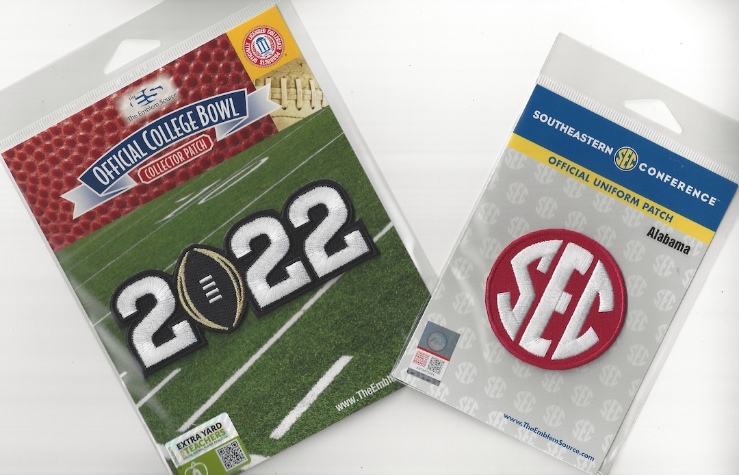 2022 CFP + Alabama Patch Combo College National Championship Official ...