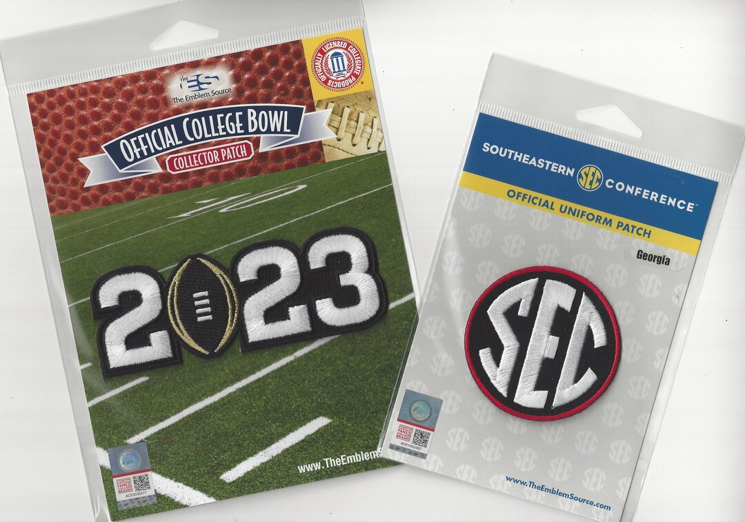 2023 CFP + Georgia 2-patch Combo College National Championship Official ...