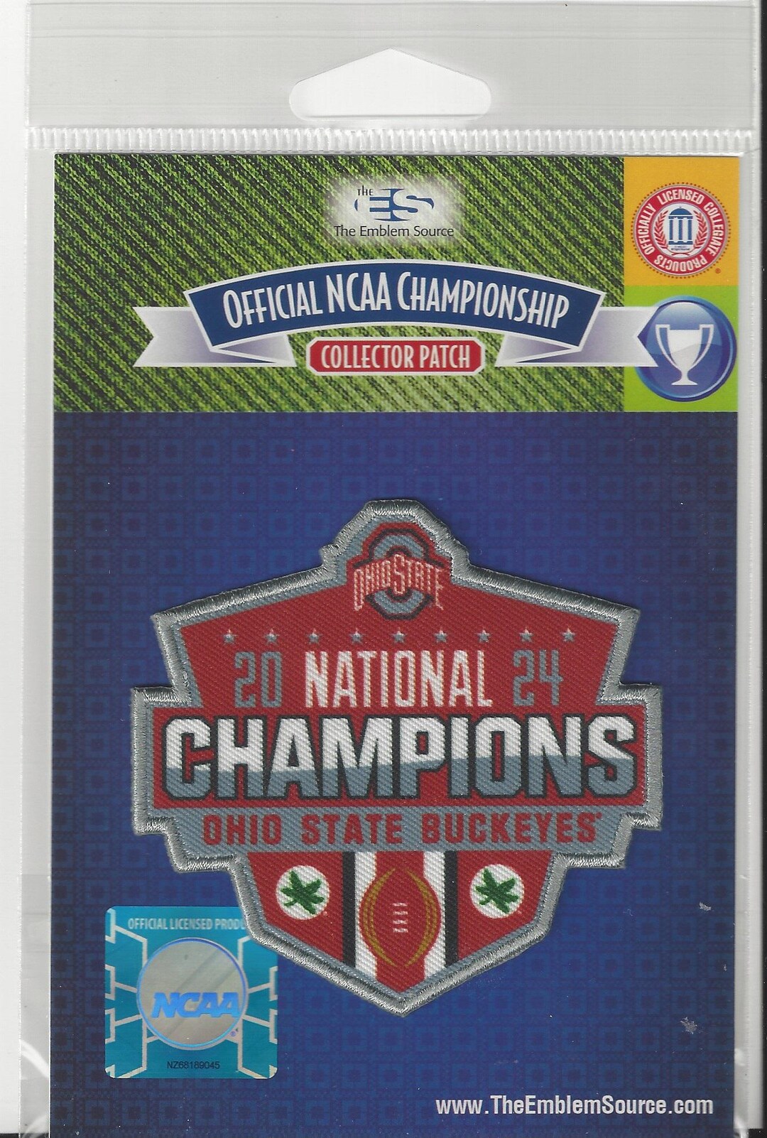 2024 Ohio State NCAA National Football Champions Patch Official ...