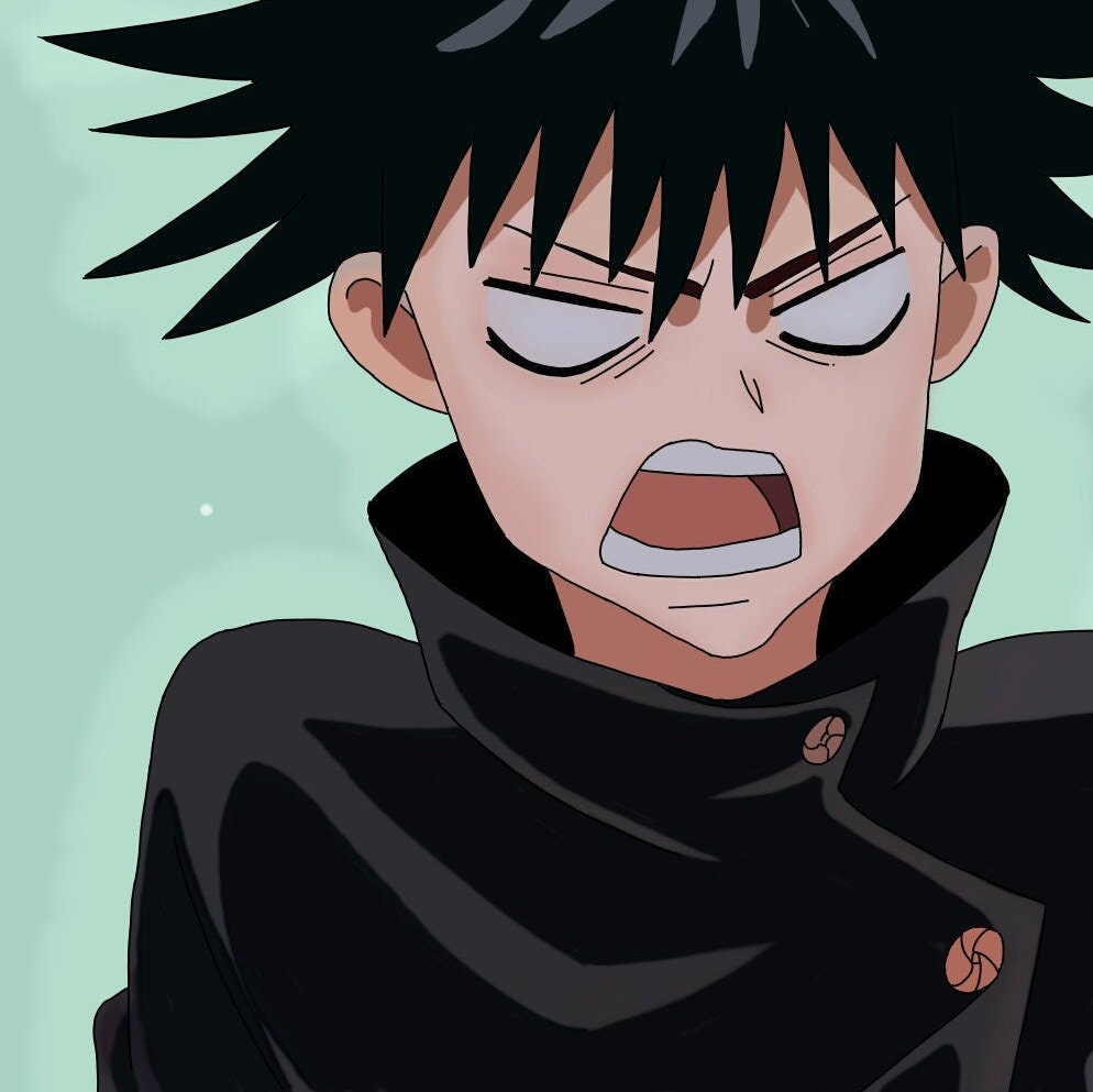 Anime Kunstdruck Jujutsu Kaisen Mad Megumi | Etsy