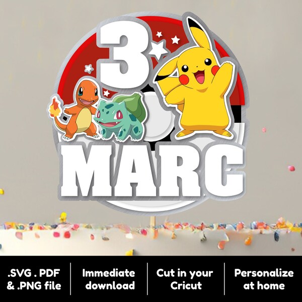Pikachu Cake Topper - Etsy