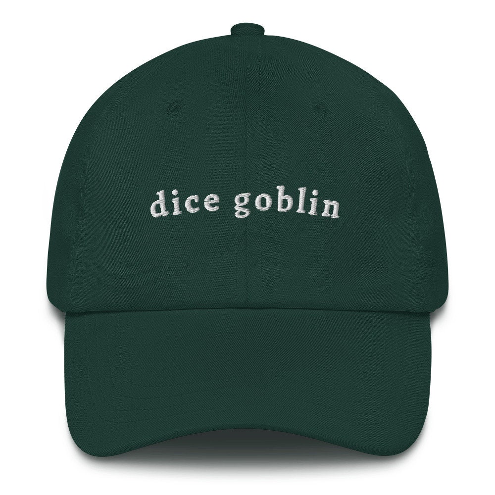 Dice Goblin Hat Minimalist Dnd Hat Embroidered D20 Nerdy Gift Gift for ...