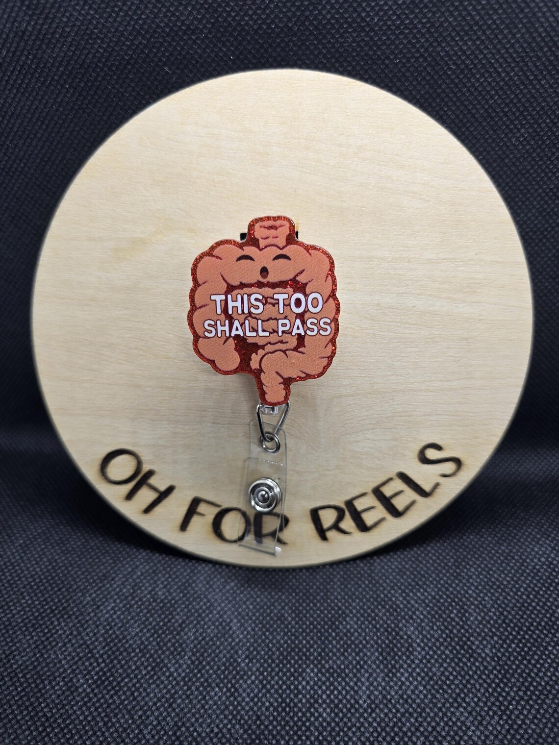 GI Colon Acrylic Badge Reel - Etsy