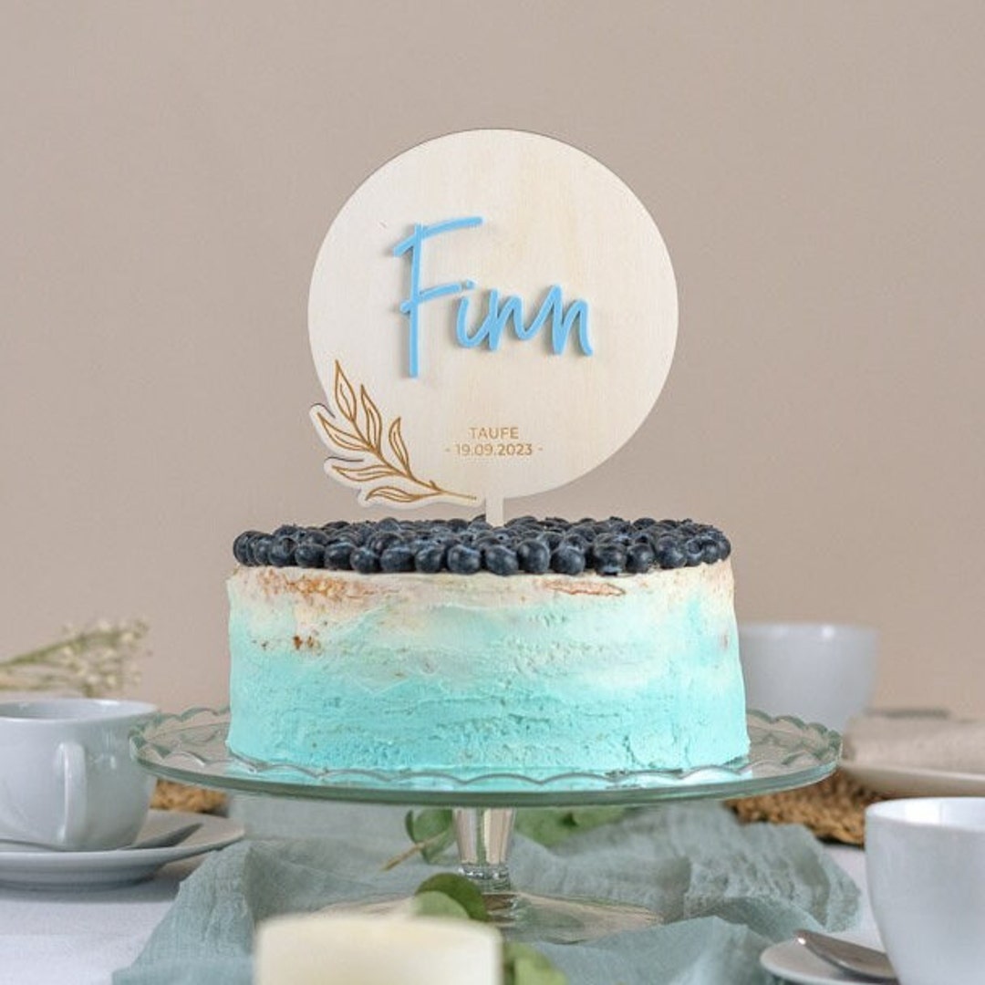 Cake Topper Personalized for Baptism, Communion or Confirmation Made of ...