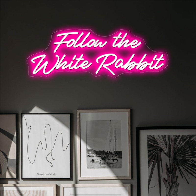 Follow the White Rabbit - Etsy