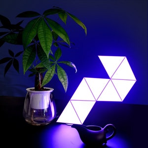Color Changing Wall Led Light Blocks double Control Volume Triangle ...