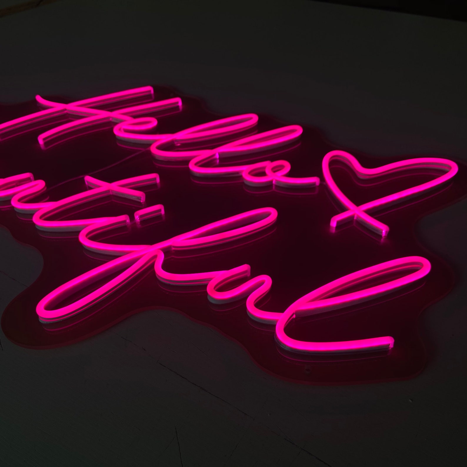 Hello Beautiful Neon Signcustom Led Neon Light Party Weddign - Etsy