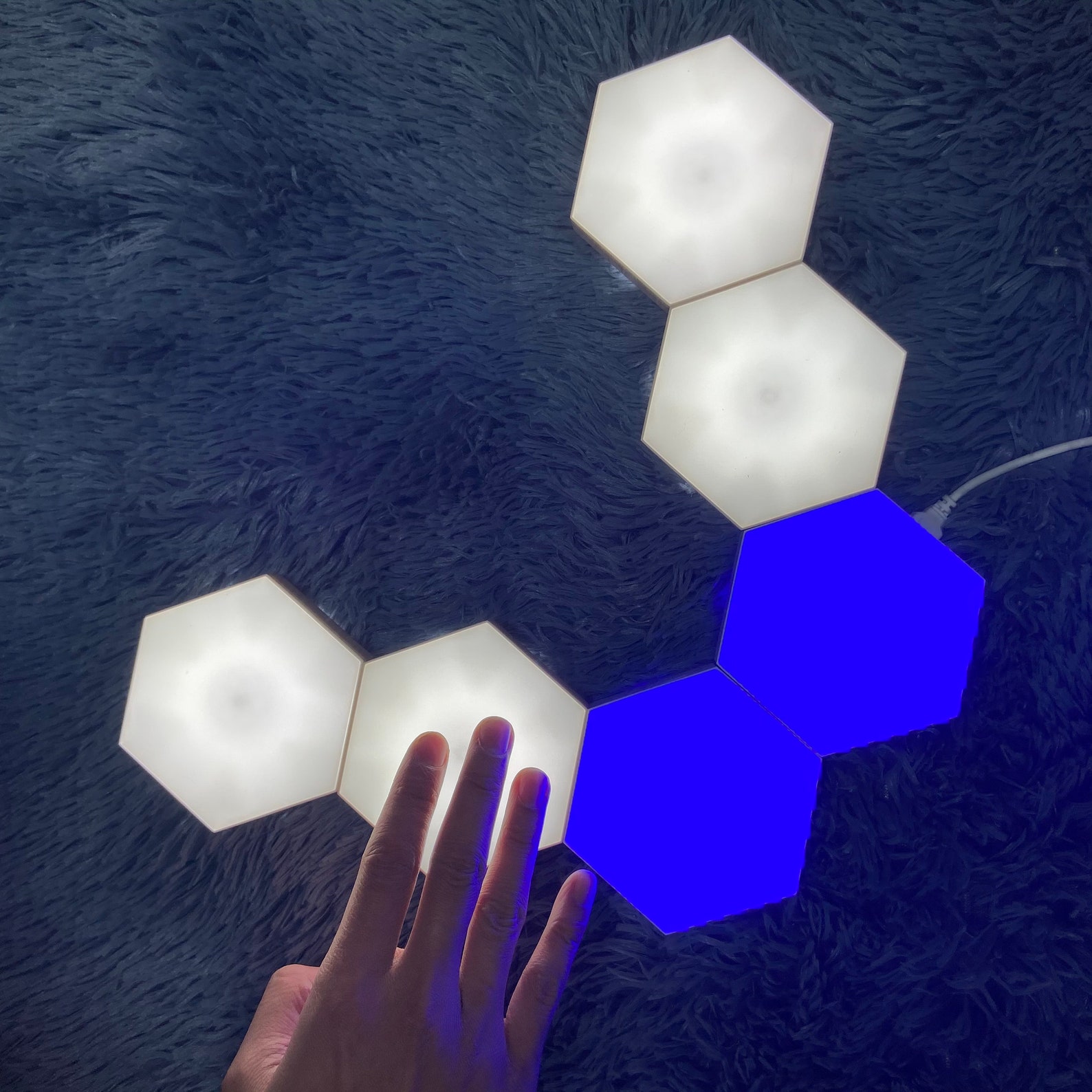 Touch Sensitive Colorful Modular Quantum Lamp / LED Night - Etsy