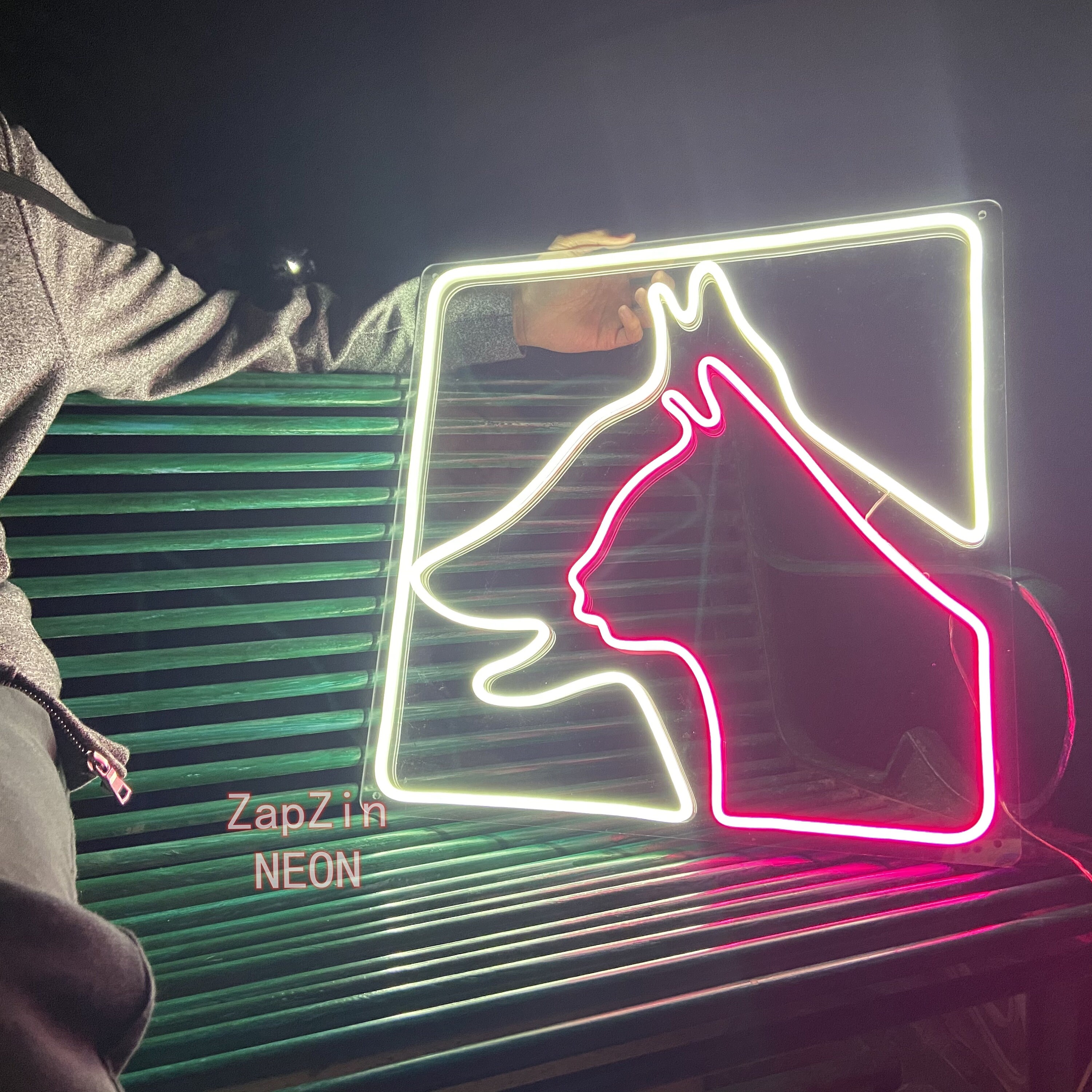 Dog and cat neon sign Custom neon sign Neon wall décor | Etsy