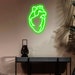 Anatomical Heart Neon Sign Heart Organ Sign Human Heart Light Organ Art ...