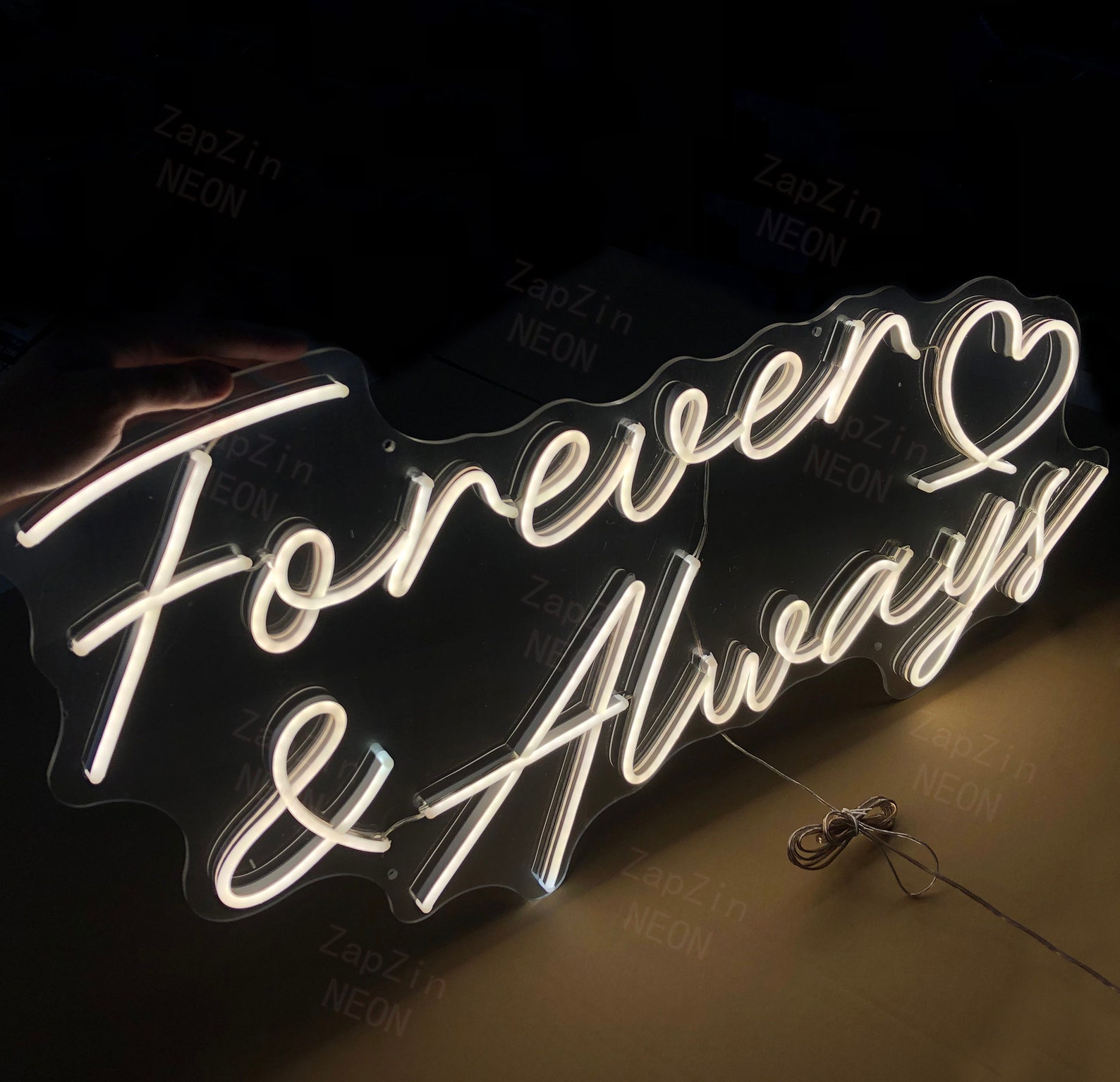 Custom Neon Forver and Always Sign for Wedding Engagement - Etsy