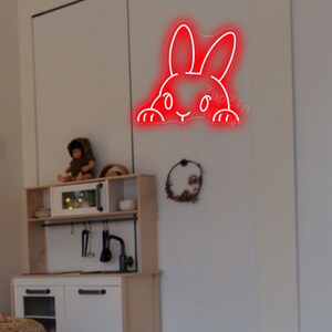 Bunny Cute Rabbit Neon Sign Custom Led Light Sign Wedding Bedroom Home ...