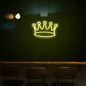 Crown Neon Sign，custom Neon Sign Wall Home Decor, Neon Sign Light ...