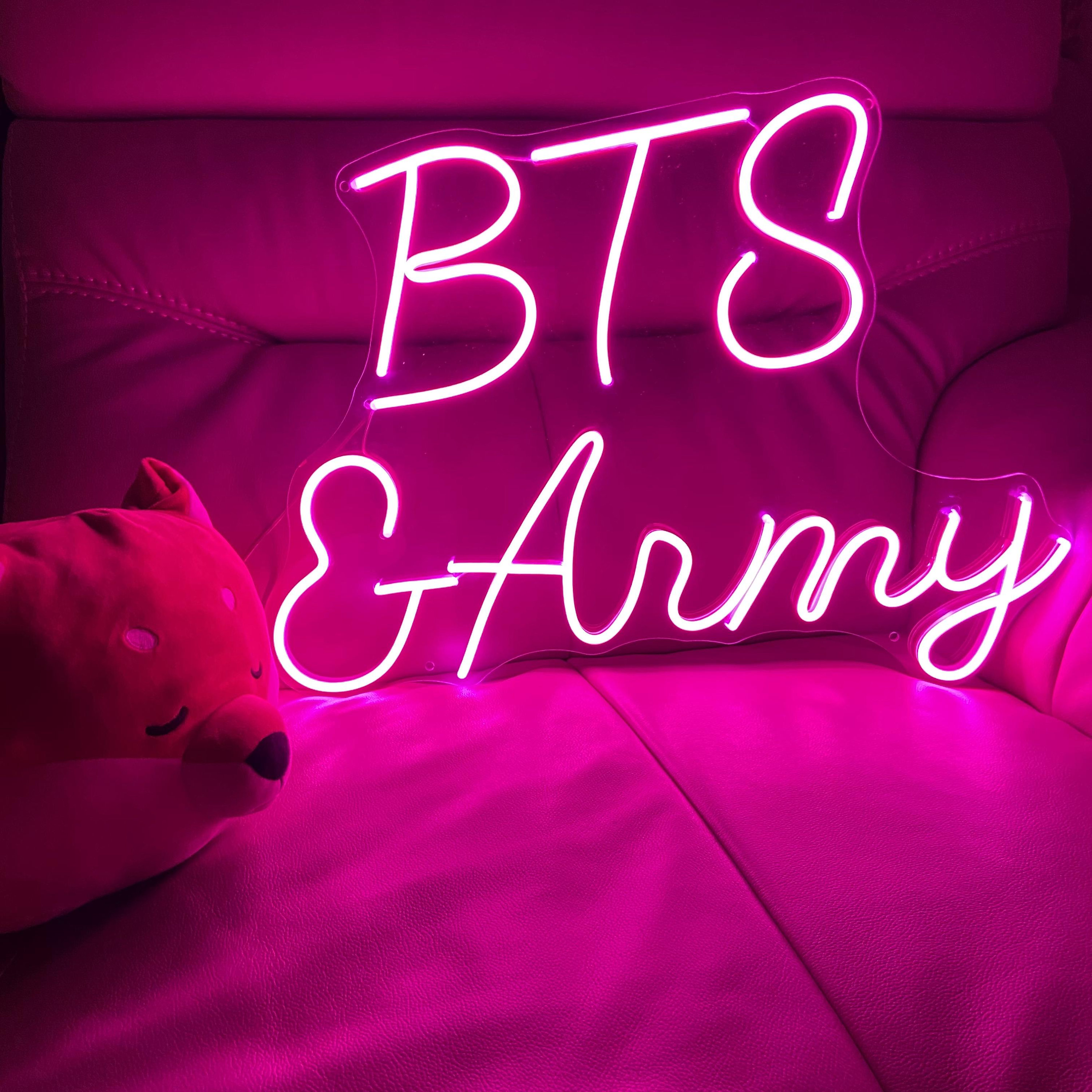 BTS Bangtan Neon Lights Logo Concert Led Sign Wall Decor | Etsy Hong Kong