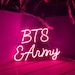 BTS Bangtan Neon Lights Logo Concert Led Sign Wall Decor Banner Lamp ...