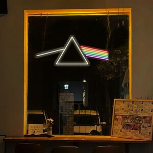 Music Neon Sign- LED Pink Floyd Neon Light，pink Floyd Fecor for Living ...