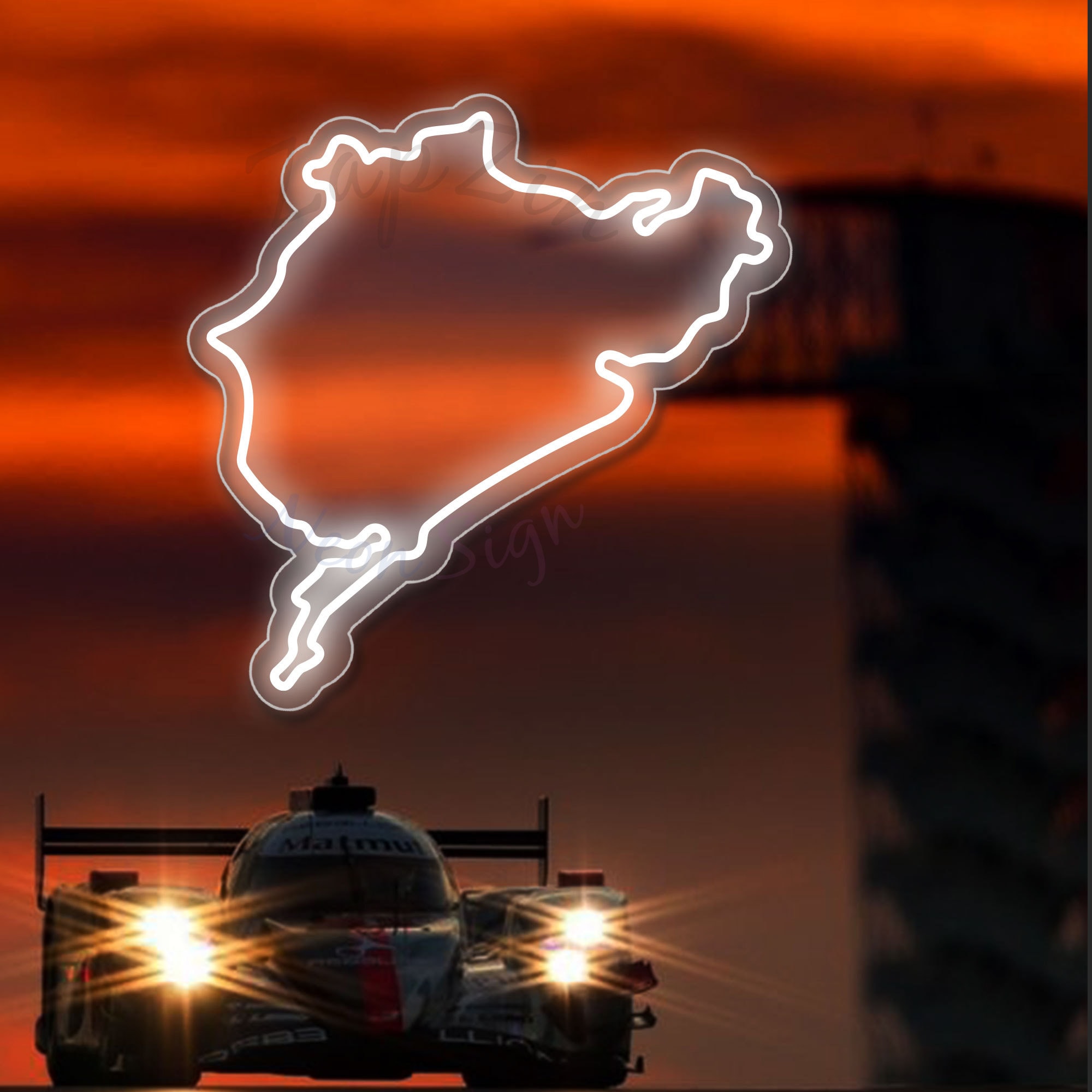 Nürburgring Nordschleife Neon F1 Track Sign Custom Race Neon - Etsy