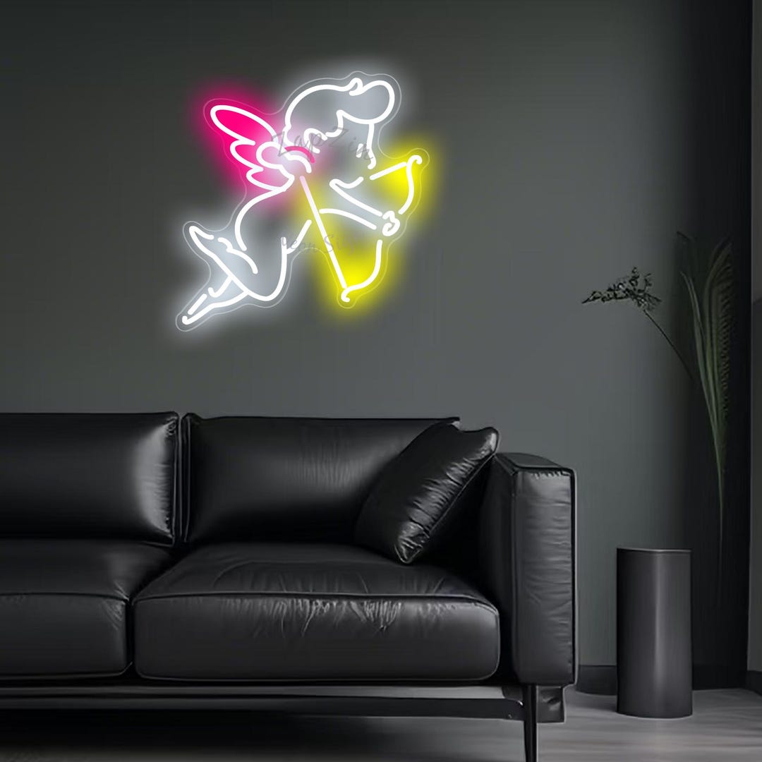 Custom Angel Cupid Neon Sign, Birthday Gift for Mom Grandmother Wife ...