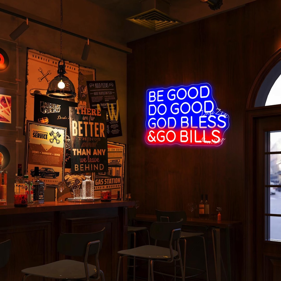 Custom Go Bills Neon Sign Buffalo Sports Football Neon Light ...