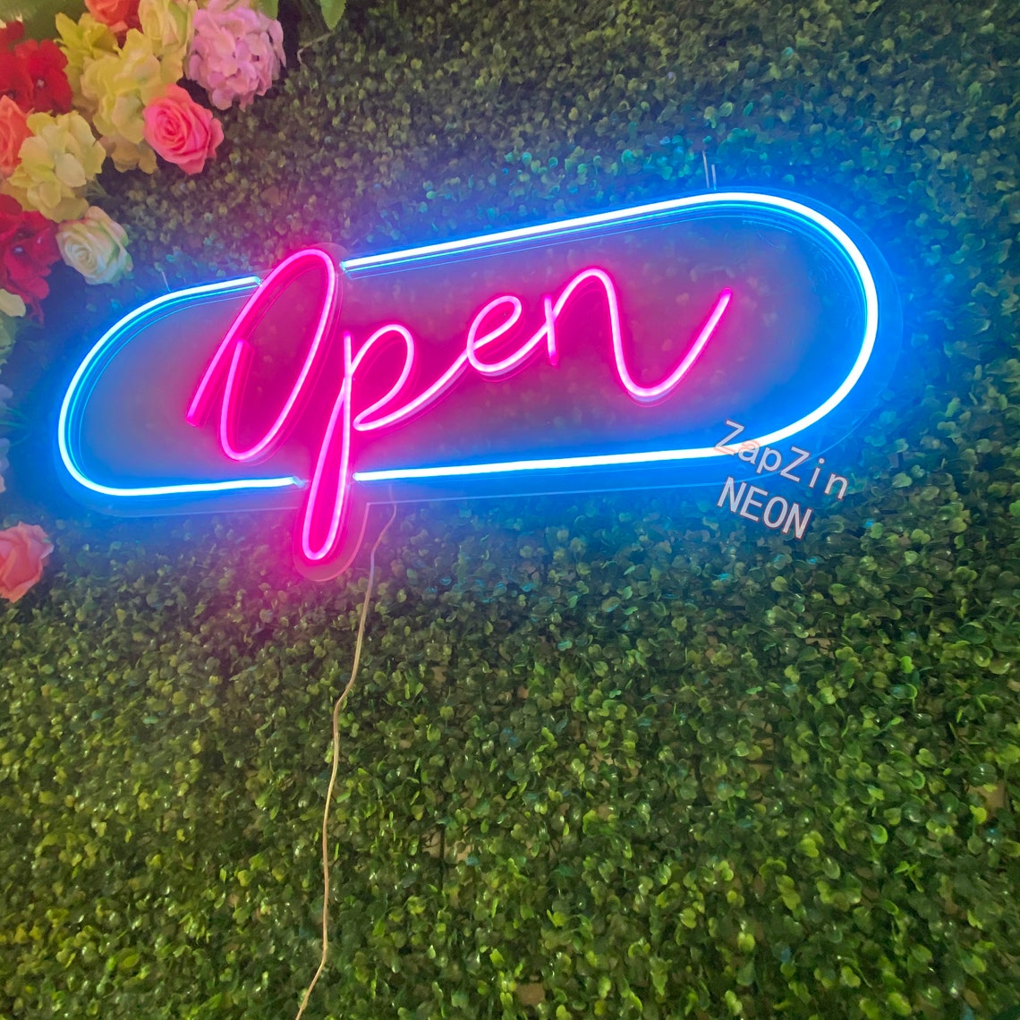 Open Neon Bar Sign LED Sign for Restaurant Bar Shop Store Door Sign ...