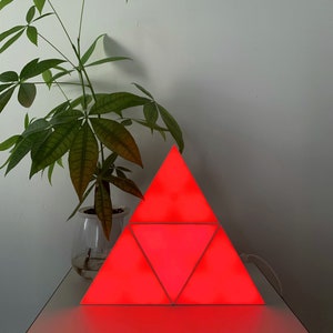 Color Changing Wall Led Light Blocks double Control Volume Triangle ...
