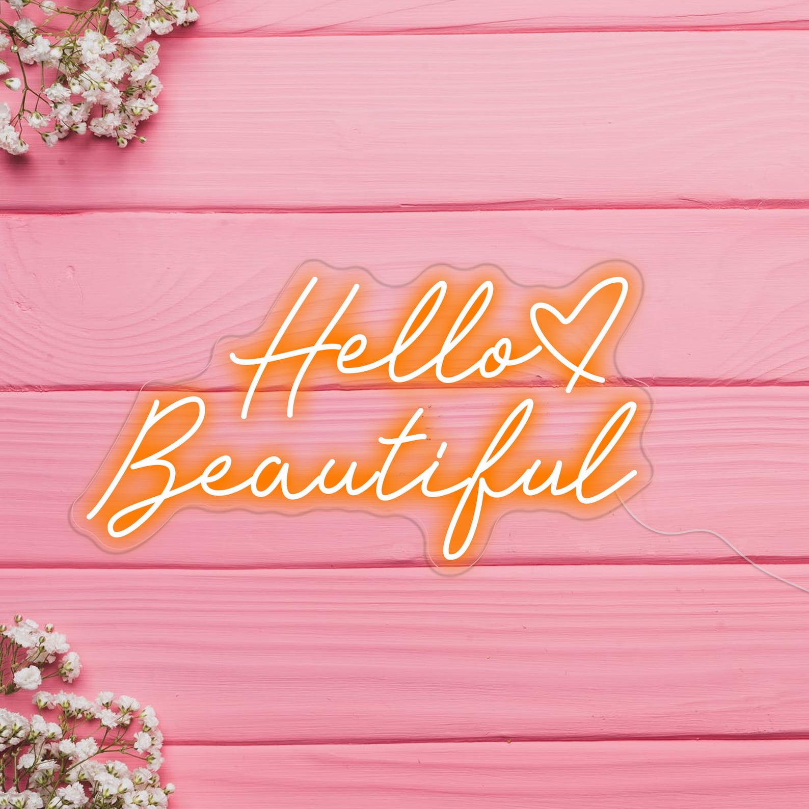 Hello Beautiful Neon Signcustom Led Neon Light Party Weddign - Etsy