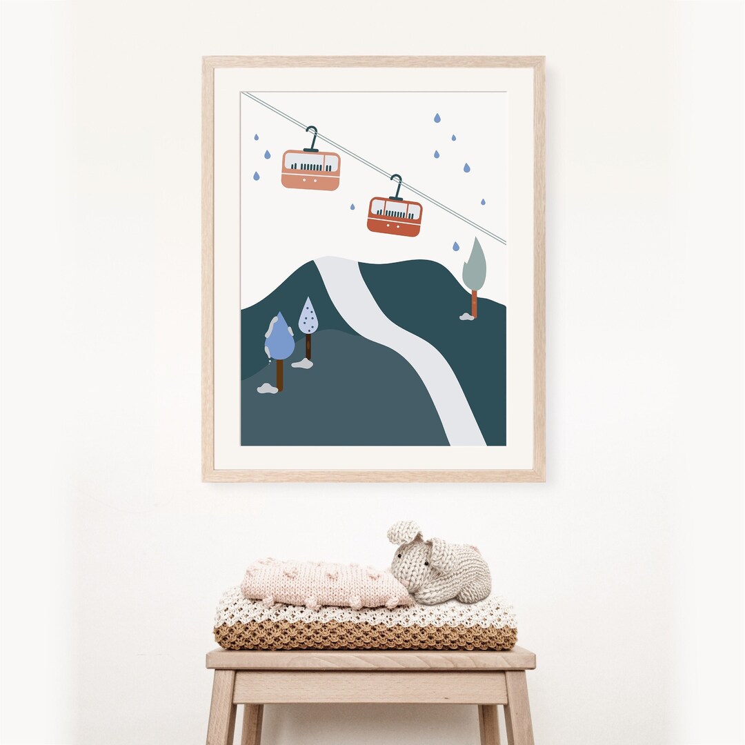 Winter Season, Printable Wall Art, Digital Download Print, Minimalist ...