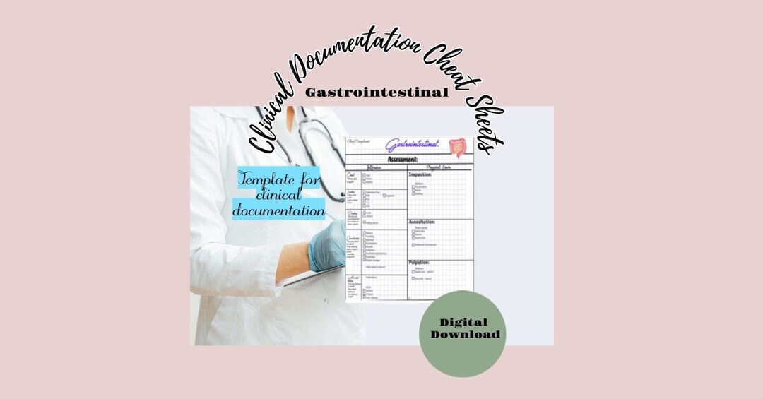 Clinical Documentation Template - GI - Etsy