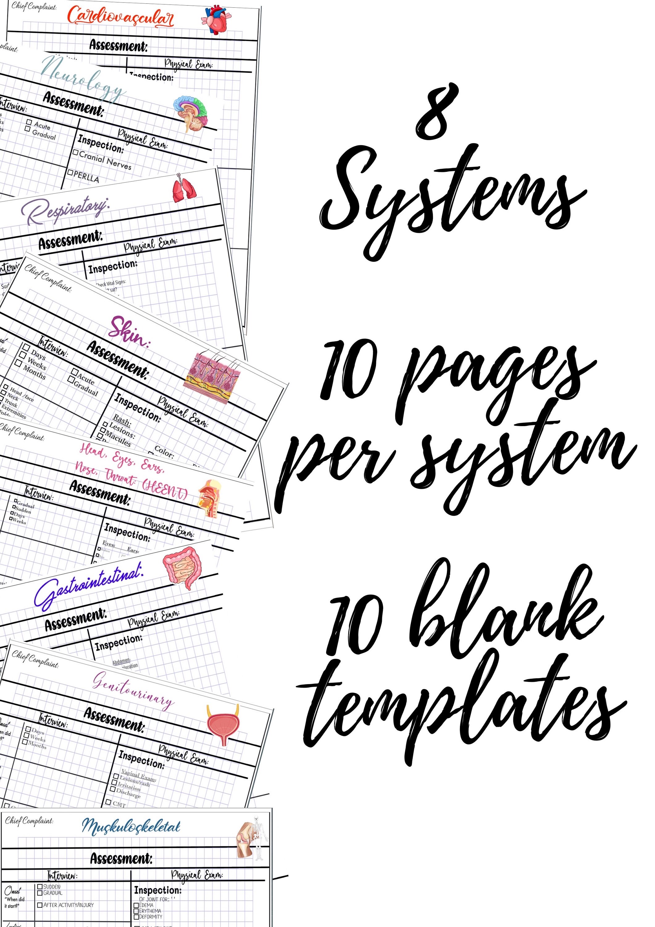 Clinical Visit Templates Notebook - Etsy