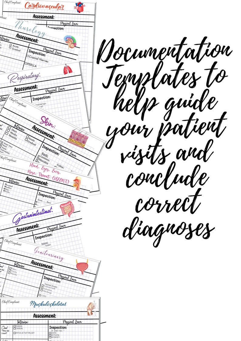 Clinical Visit Templates Notebook - Etsy
