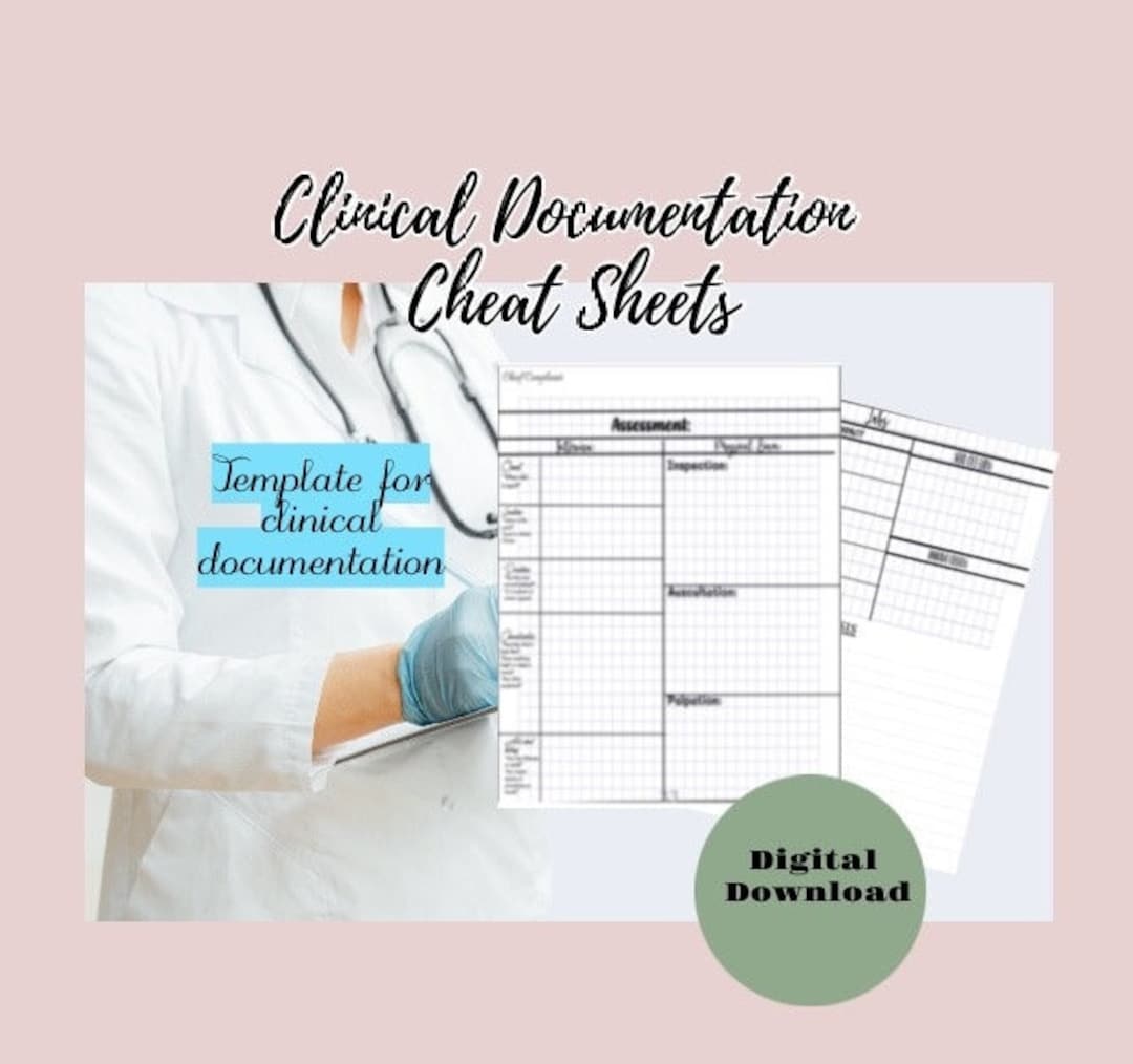 Clinical Documentation Template - Etsy