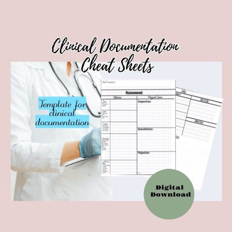 Nursing Documentation Template - Etsy