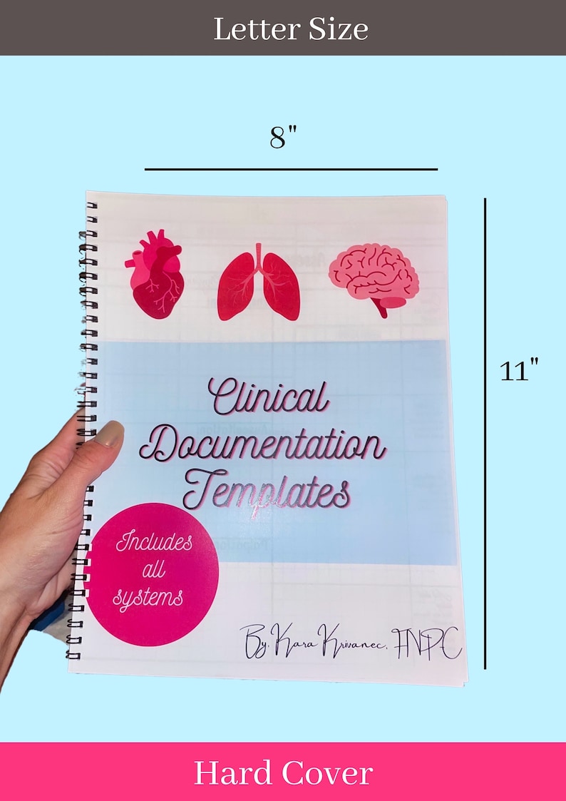 Clinical Visit Templates Notebook - Etsy