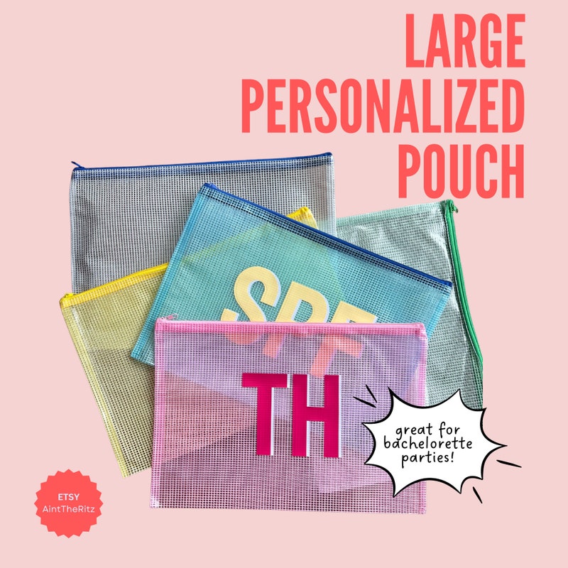 Monogram Toddler Pouches - Etsy
