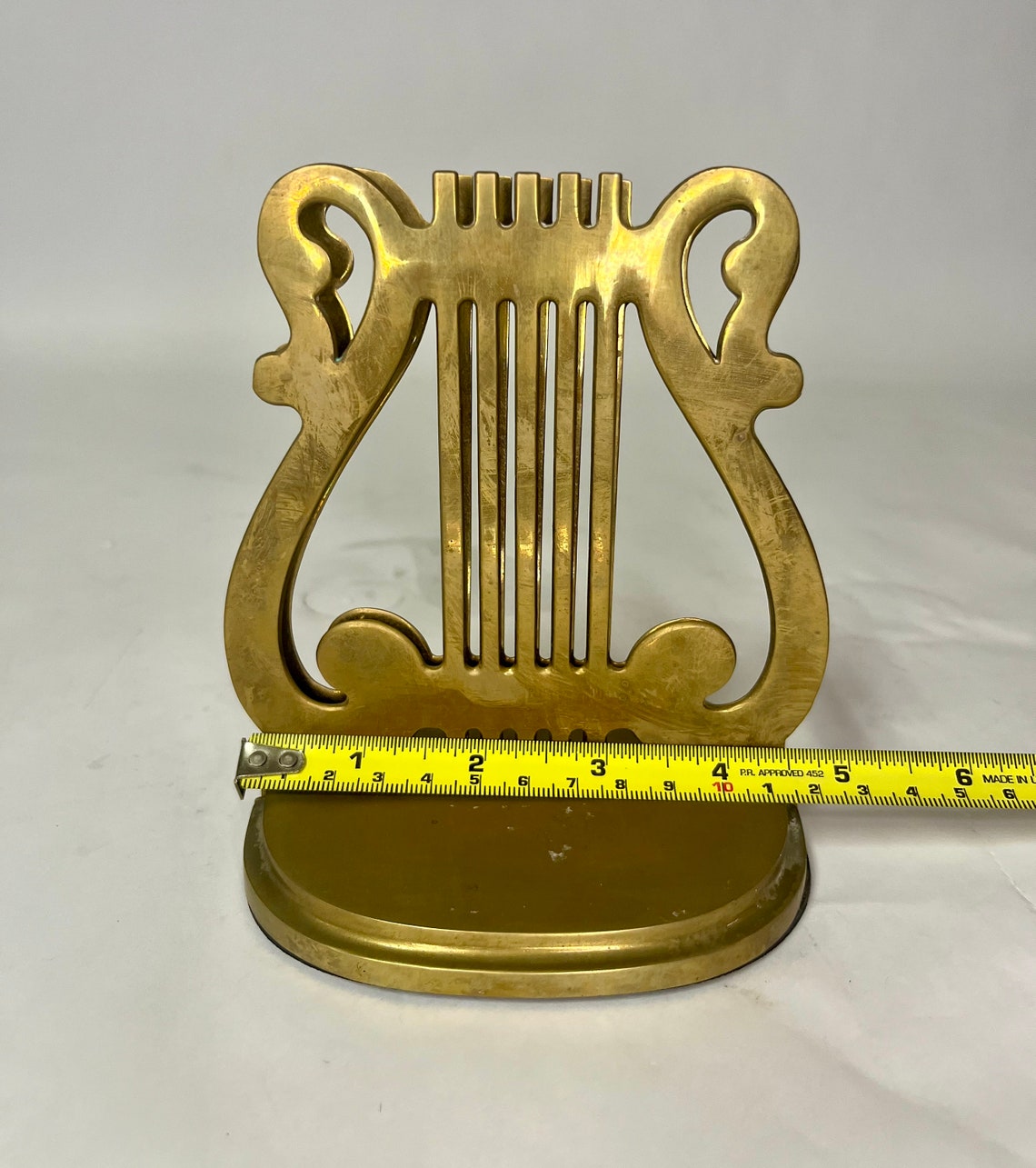 Brass Musical Note / Lyre Shaped Bookends - Etsy