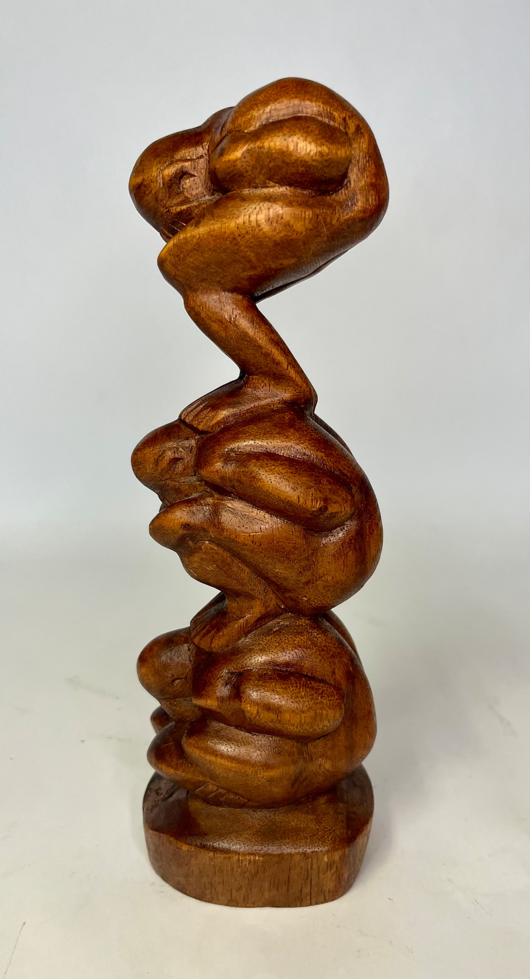 Vintage Hand Carved Wood Weeping/crying BUDDHA MAN Art Sculpture - Etsy