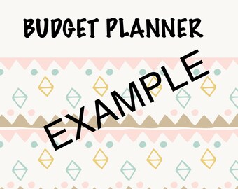 Money Map: Fillable Budget Planner - Etsy