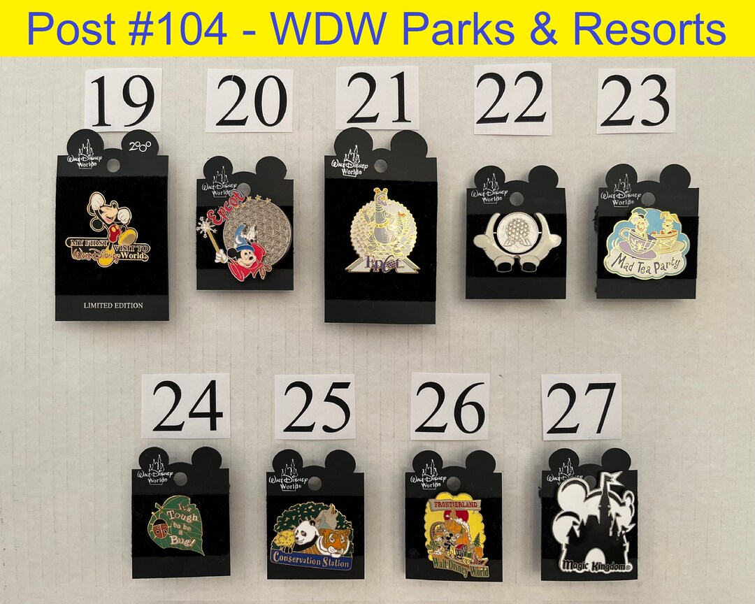 Vintage WDW Trading Pin – Parks & Resorts, Limited Edition (2000-2002 ...