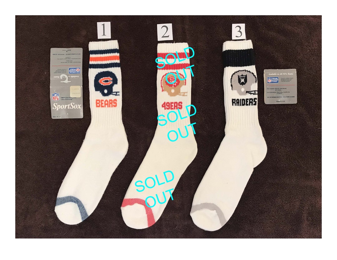 Bears, Raiders & Cowboys NFL Socks, 2 Pr, Great Gift Stocking Stuffer ...