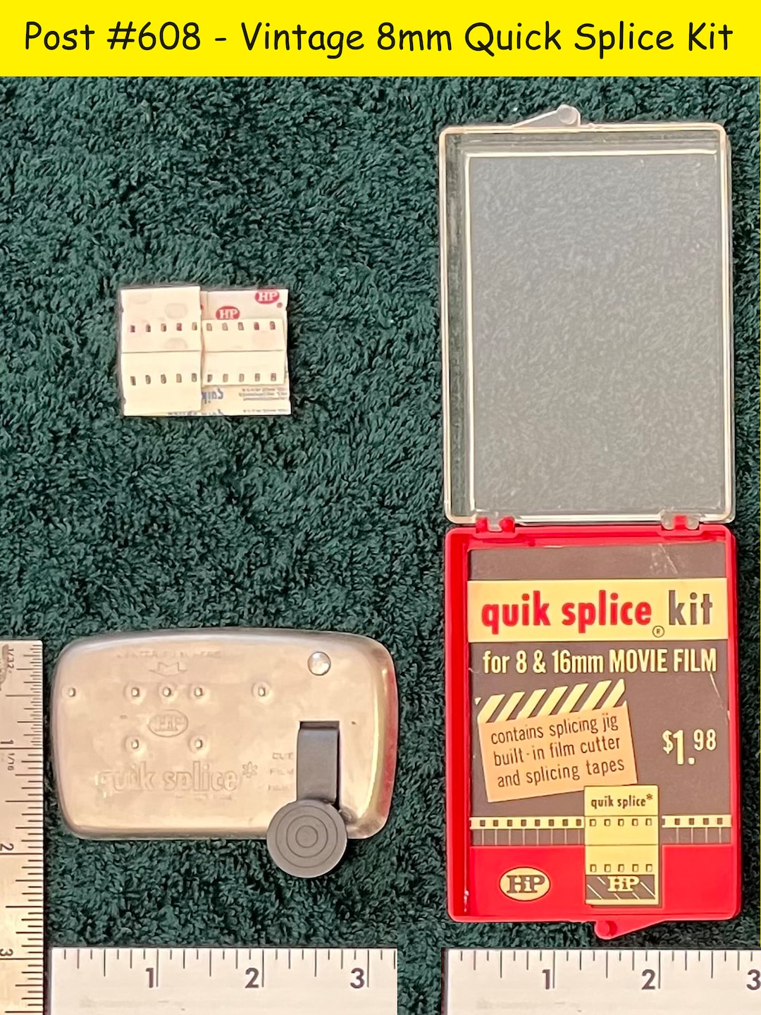 8mm Quick Splice Kit, Vintage Hudson Photographic hip 8mm Quick Splice ...