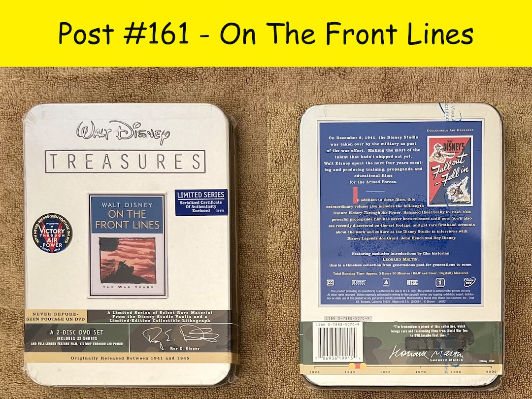 On the Front Lines Vintage Walt Disney Treasures DVD Set 28068 post 161 ...