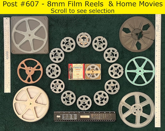 Vintage 8mm Movie Cine Film Projector Take up Reel 50ft Spool With or ...